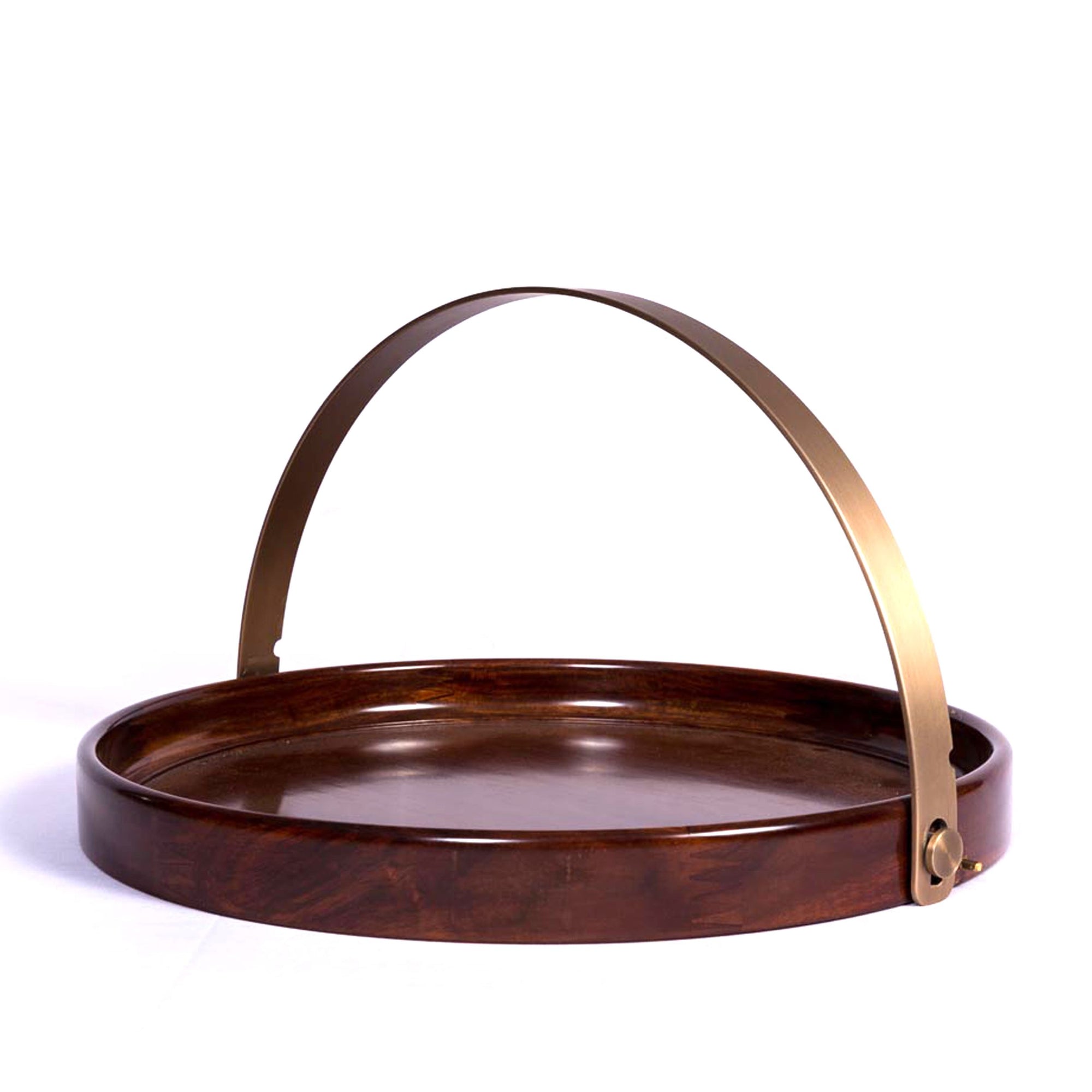 Brass Band Round Tray
